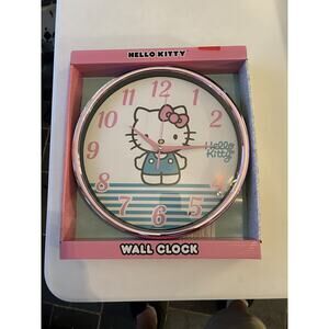 Hello Kitty | Toys | Hello Kitty Wall Clock Metallic Pink Rim2 Analog ...